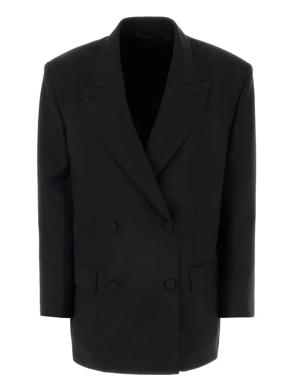 Givenchy Wool Blend Oversize Blazer - Black