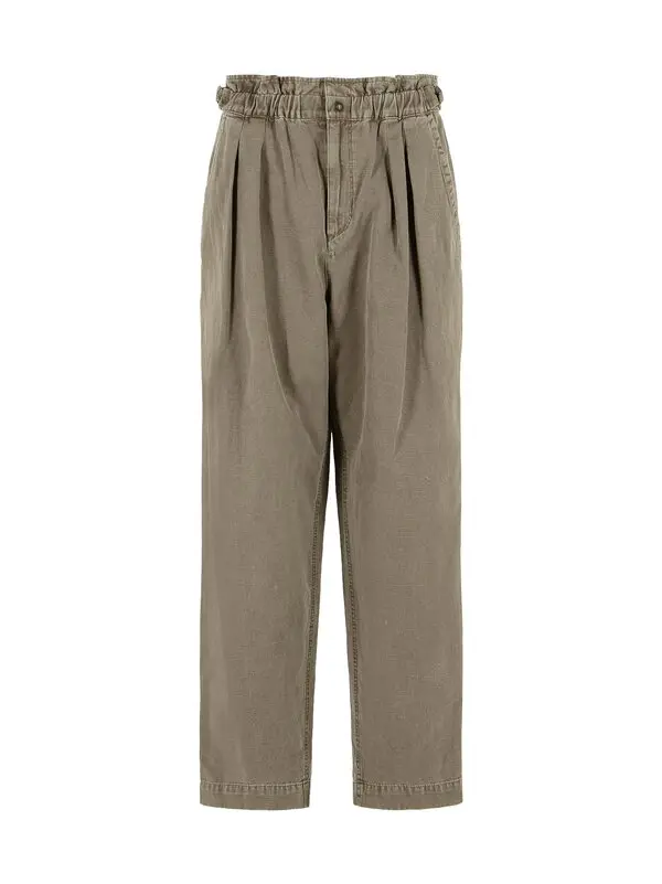 Isabel Marant Étoile Neriah' Cotton And Linen Pants - Brown