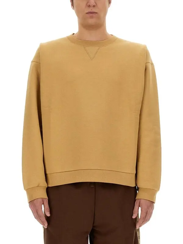 Gucci Sweatshirt With Web Ribbon Detail - Cream