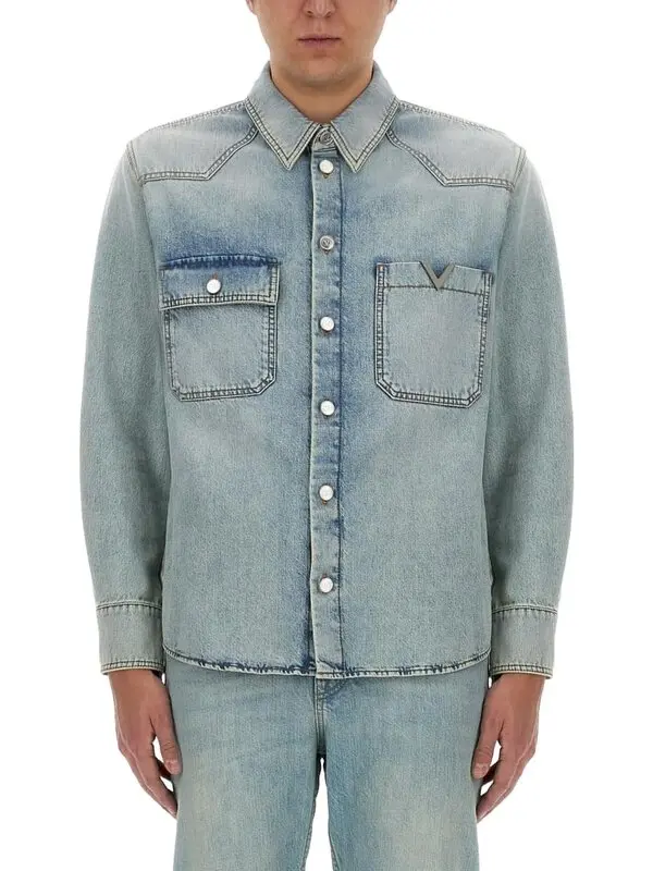 Valentino Garavani Denim Shirt - Blue