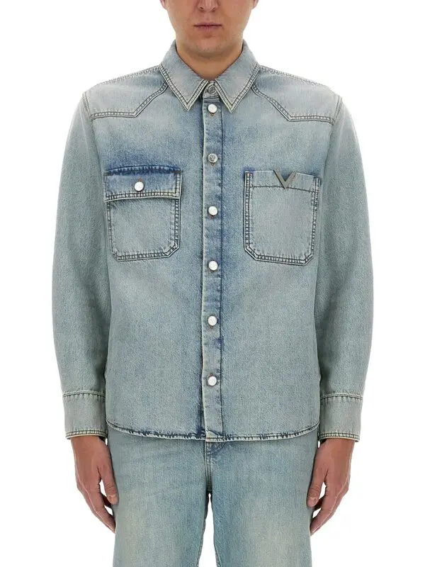 Valentino Garavani Denim Shirt - Blue