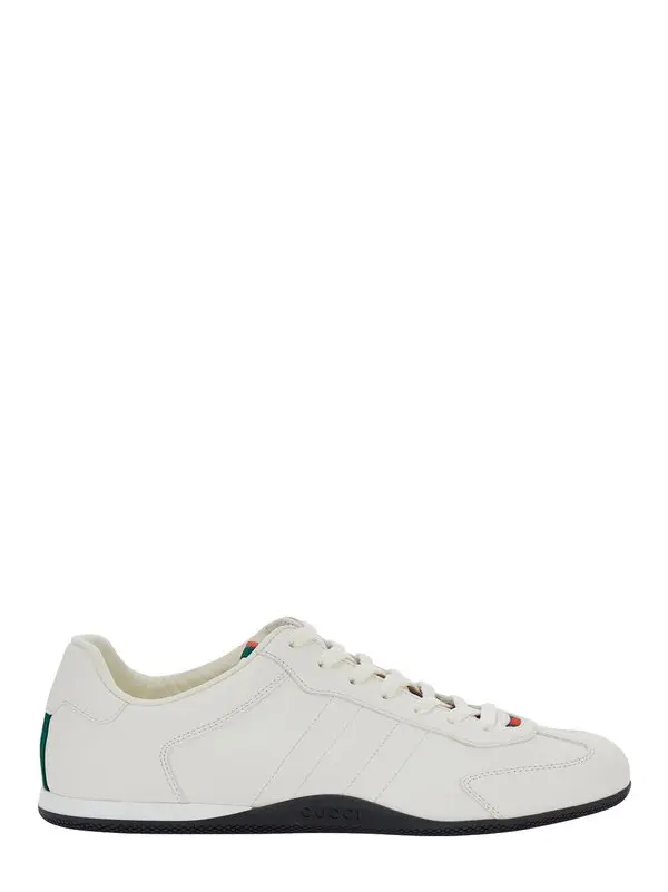 Gucci Elan Leather Sneakers - White