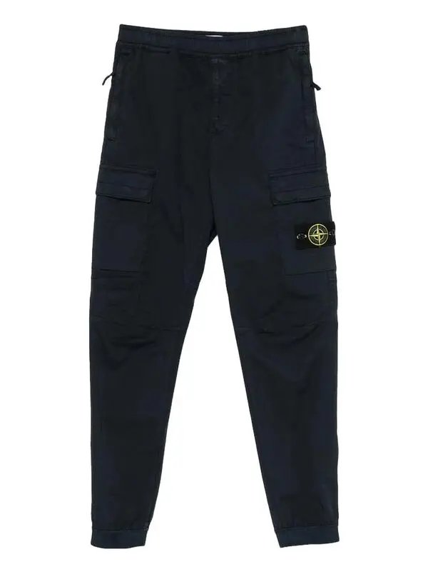 Stone Island Straight-leg Cargo Trousers - Blue