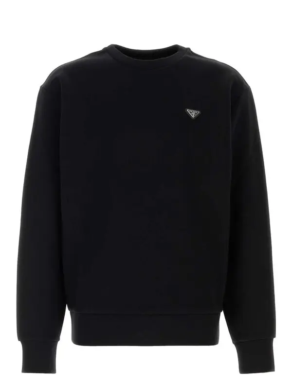 Prada Cotton Sweatshirt - Black