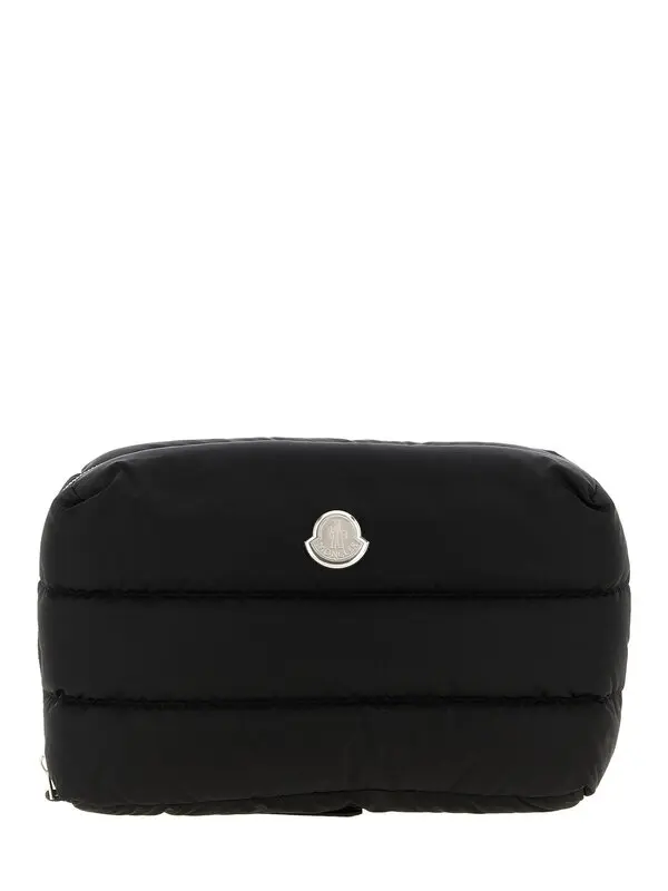 Moncler Caradoc Padded Quilted Nylon Beauty Case - Black