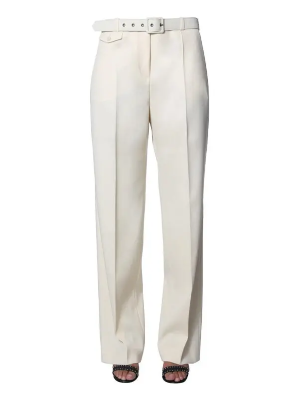 Givenchy Belted Trousers - White