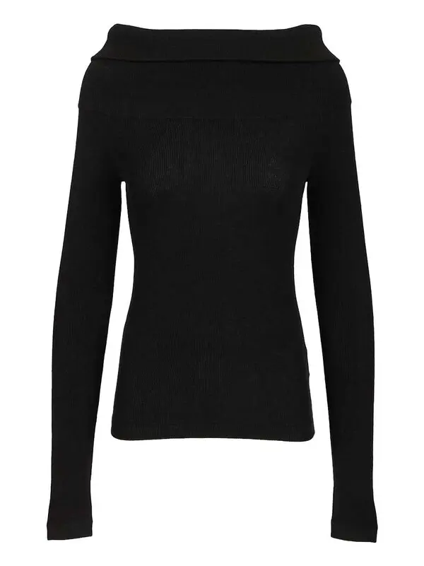 LISA YANG Claudina Top - Black