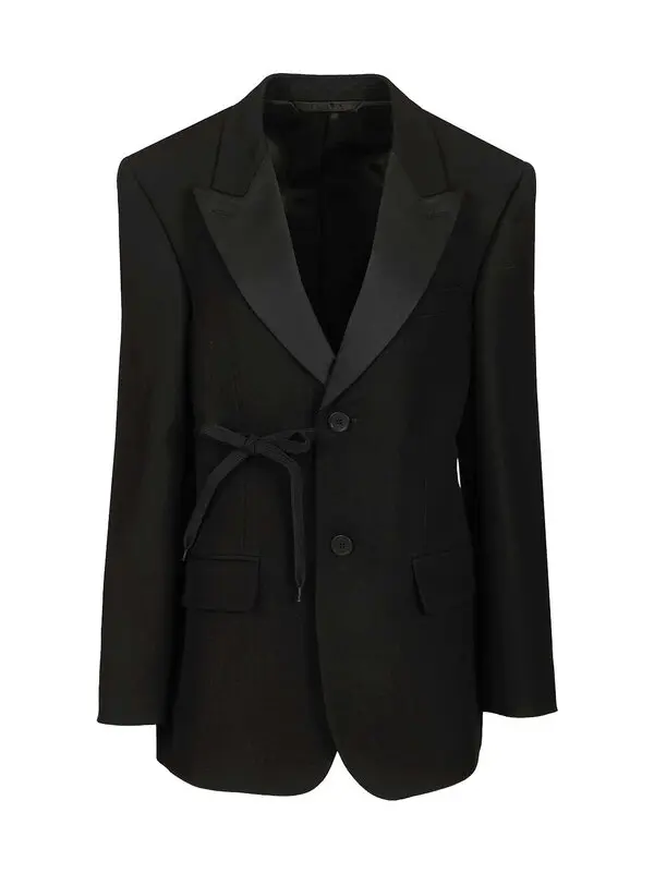 Balenciaga Wrap Tuxedo Jacket - Black