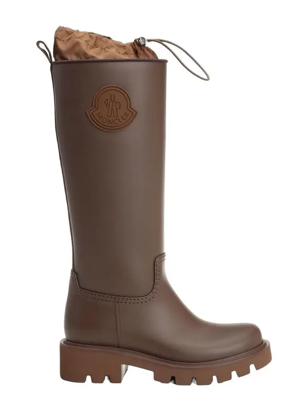 Moncler Kickstream High Rain Boots - Brown