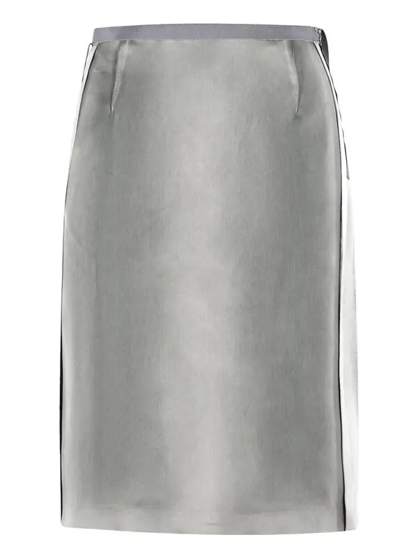 MAISON MARGIELA Viscose Midi Skirt - Gray