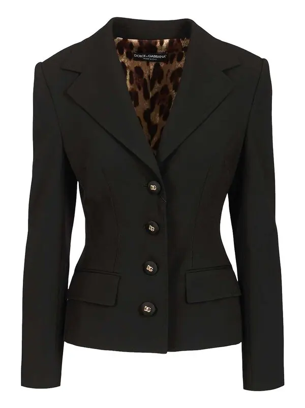 Dolce & Gabbana Wool Blazer - Black