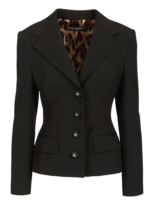 Dolce & Gabbana Wool Blazer - Black