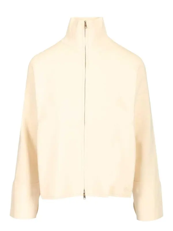 Max Mara Viscose Crepe Cardigan - White