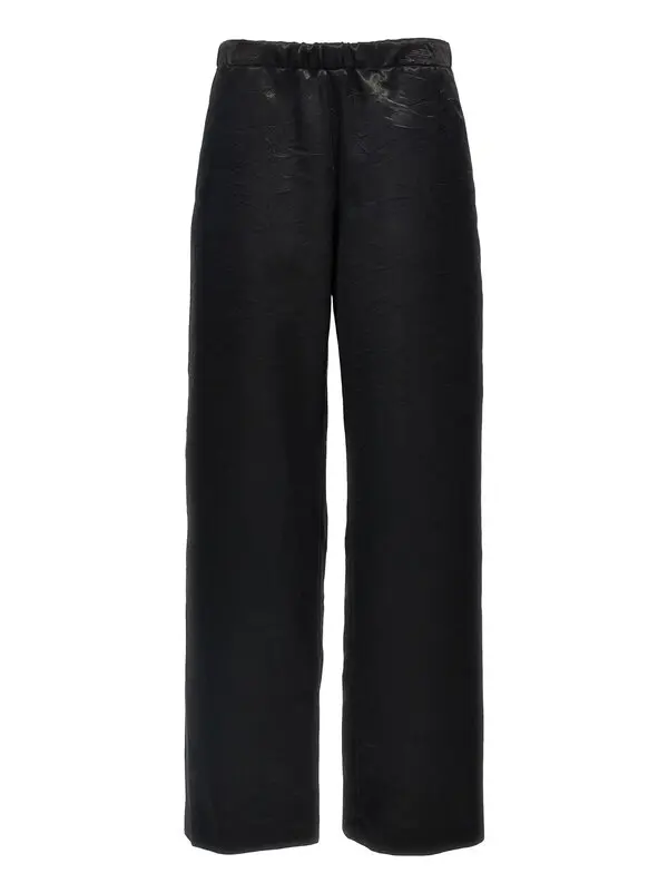 Givenchy Shiny Straight Leg Trousers - Black