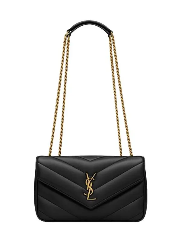 Saint Laurent Small Leather Bag - Black