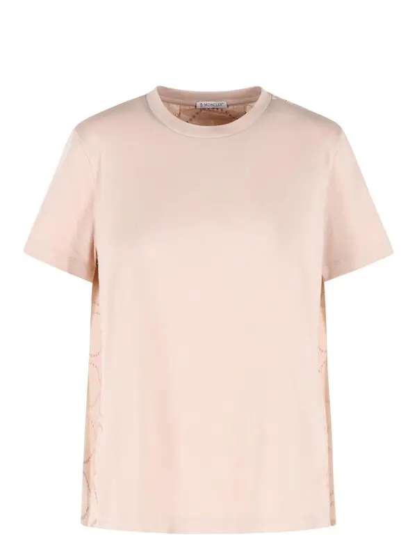 Moncler Cotton T-shirt - Pink