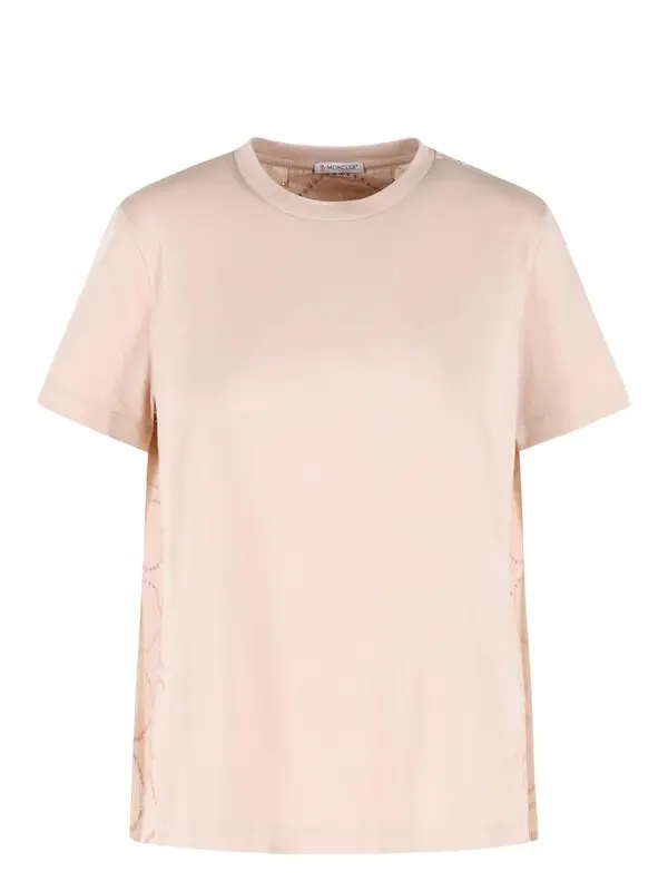 Moncler Cotton T-shirt - Pink