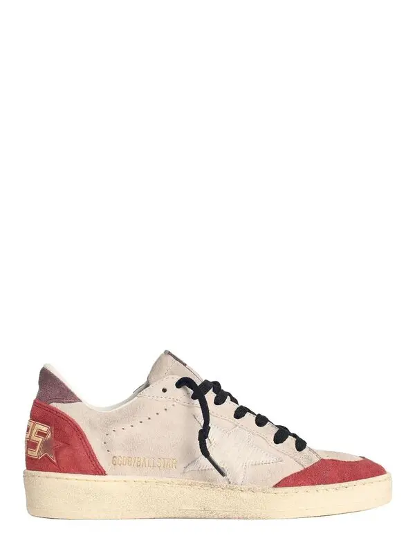 GOLDEN GOOSE Ball Star Suede Sneakers - Cream