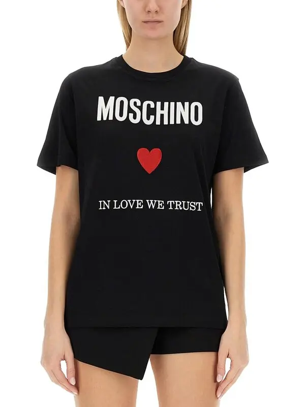 Moschino T-shirt With Logo - Black