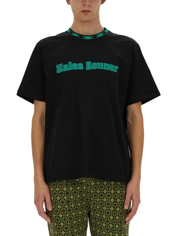 WALES BONNER Cotton T-shirt - Black