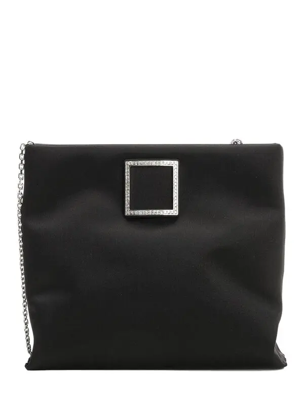 ROGER VIVIER Satin Trompette Bag - Black