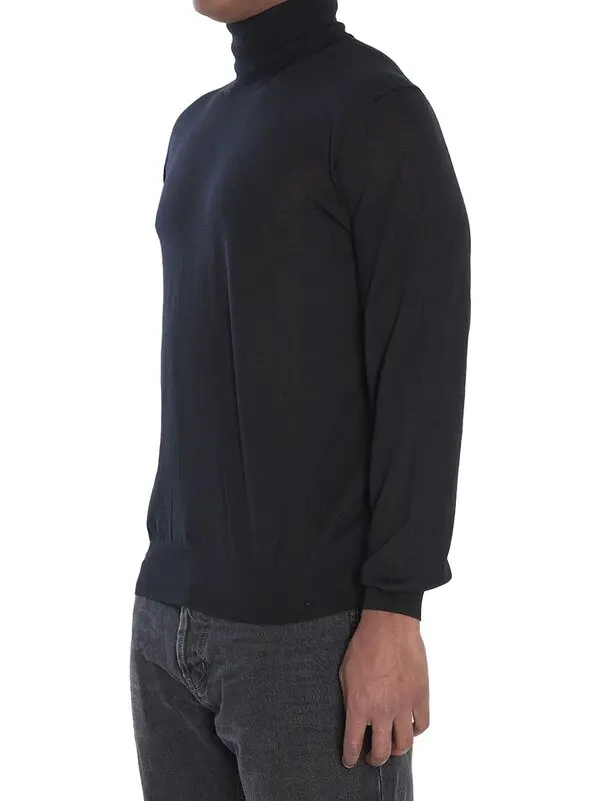 Saint Laurent Wool Turtle-neck Sweater - Multicolor