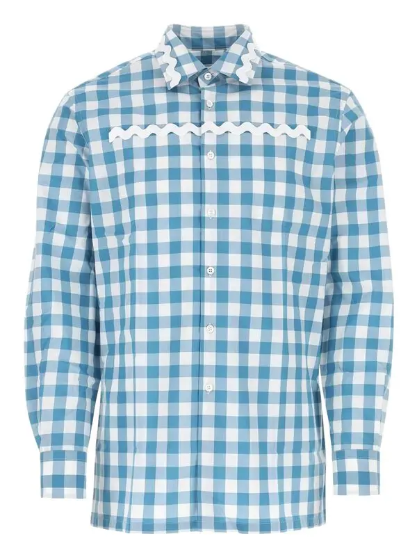 Prada Embroidered Poplin Shirt - Multicolor