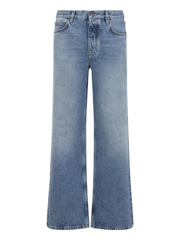 Off-White Half Arrow Slim Relaxed Jeans - Blue