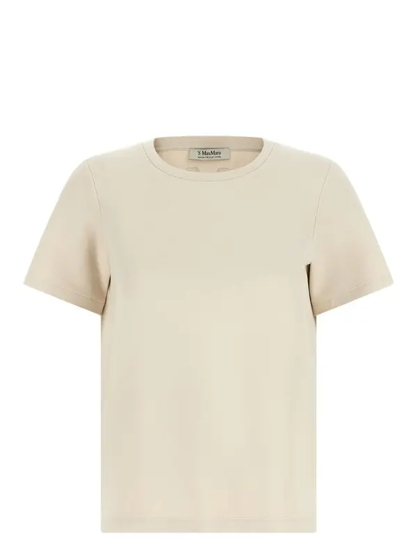 Max Mara Smmnancy Cotton Blend T-shirt - Cream