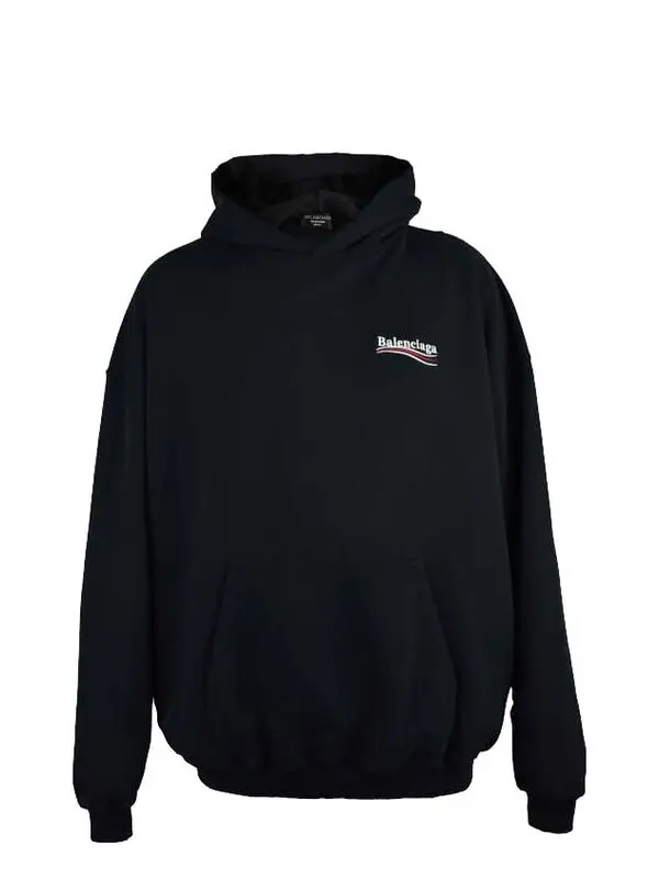 Balenciaga Hooded Sweatshirt - Black
