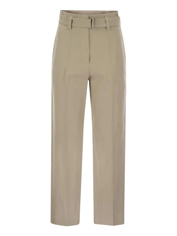 Brunello Cucinelli Corset Cigarette Trousers - Cream