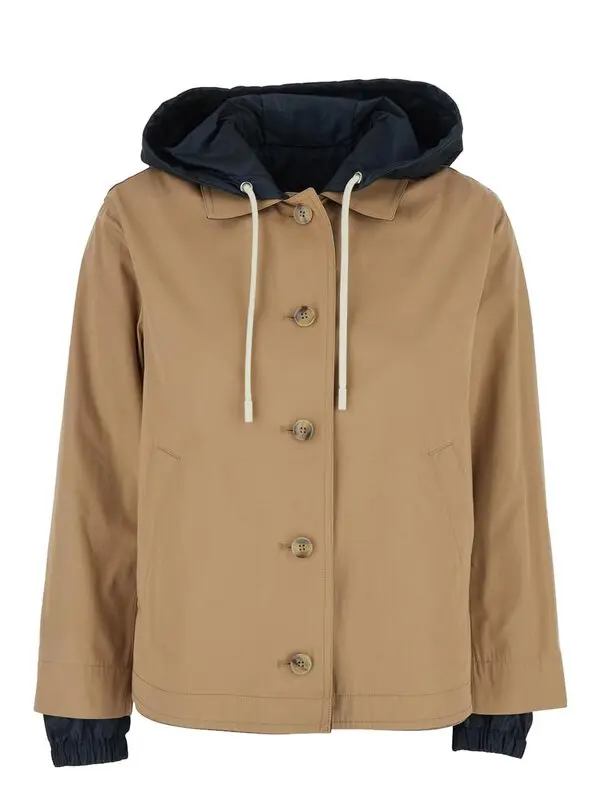 Herno Cotton Reversible Hooded Jacket - Multicolor