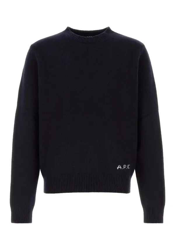 A.p.c. Wool Edmond Sweater - Blue