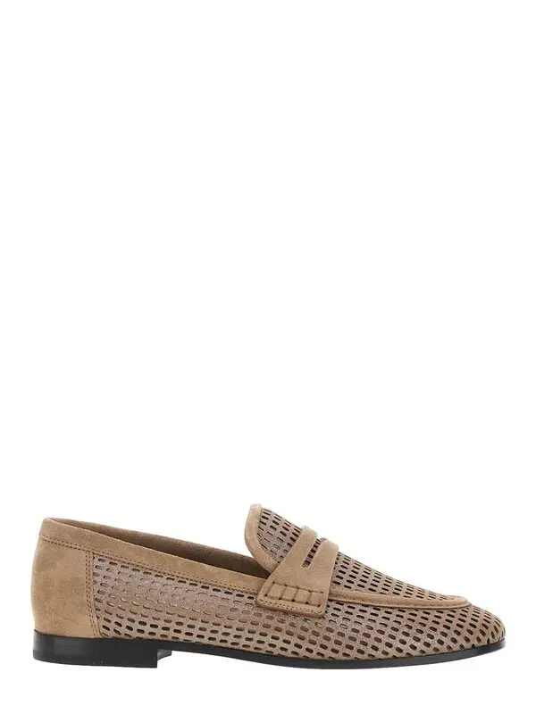 Brunello Cucinelli Leather Slip-on Loafers - Multicolor