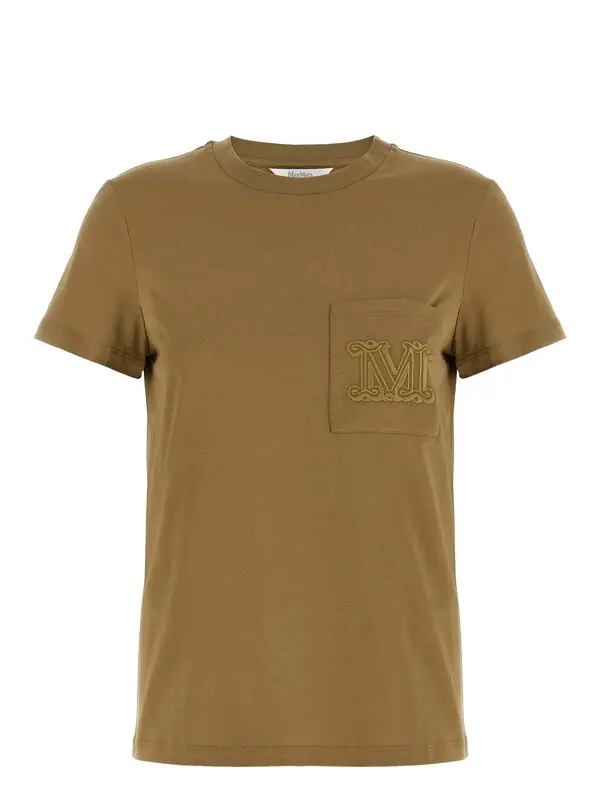 Max Mara Papaia Cotton T-shirt - Brown