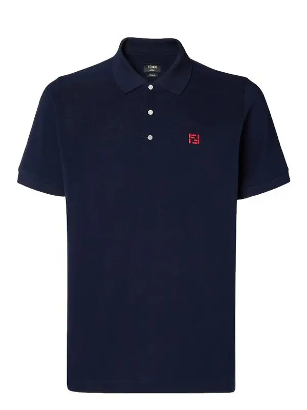 Fendi Polo Shirts - Blue