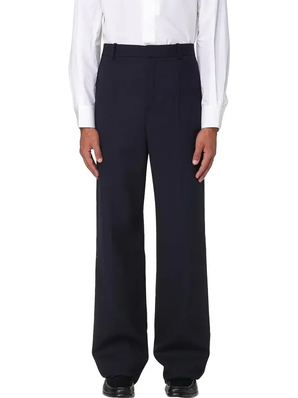 Saint Laurent Pants Navy - Blue