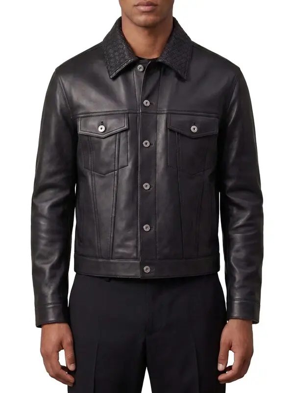 Bottega Veneta Leather Jacket - Black