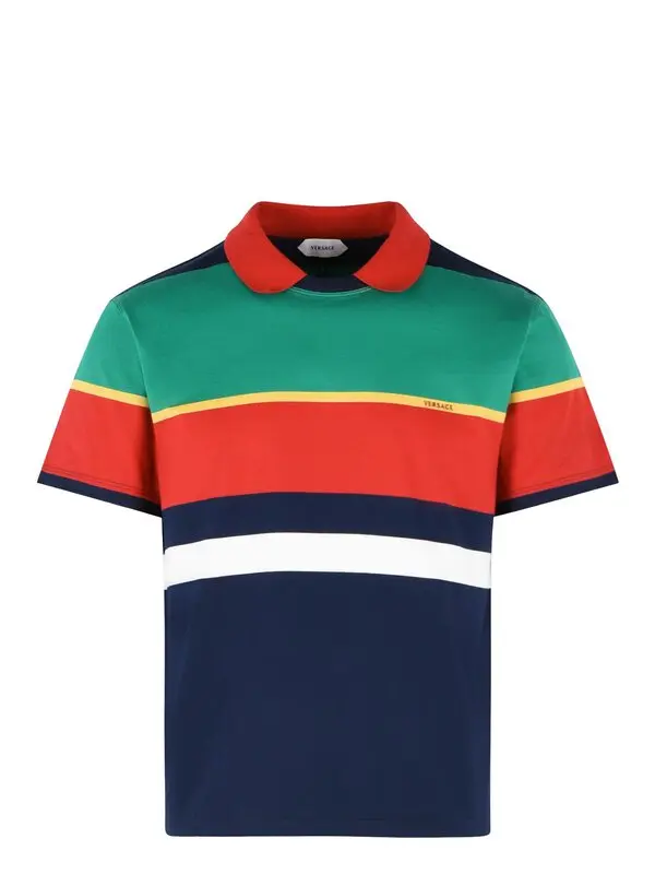 Versace Cotton Jersey Striped Sweater - Multicolor