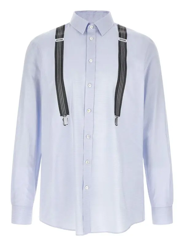 Moschino Trompe-l'œil Print Shirt - Blue