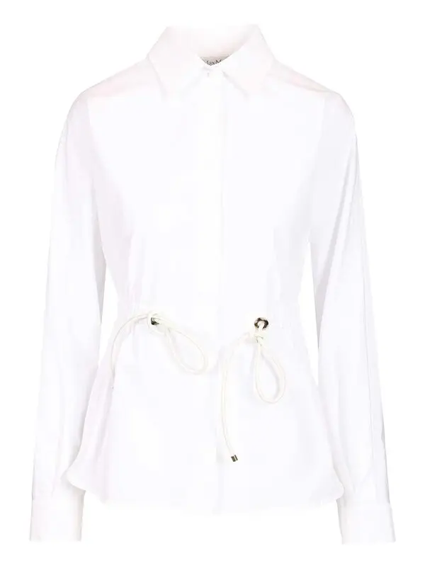 Max Mara Cotton Poplin Shirt - White