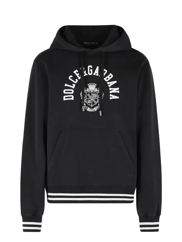 Dolce & Gabbana Cotton Hoodie - Black
