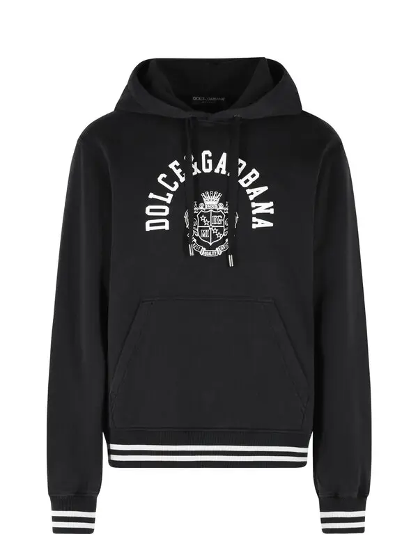 Dolce & Gabbana Cotton Hoodie - Black