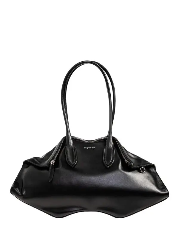 Alexander McQueen Manta Nappa Leather Bag - Black