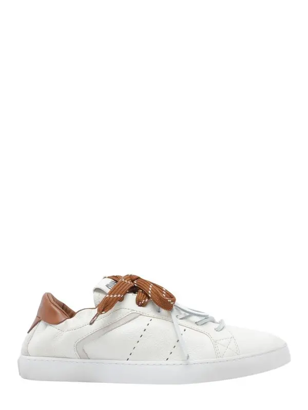 Miu Miu Leather Sneakers - White