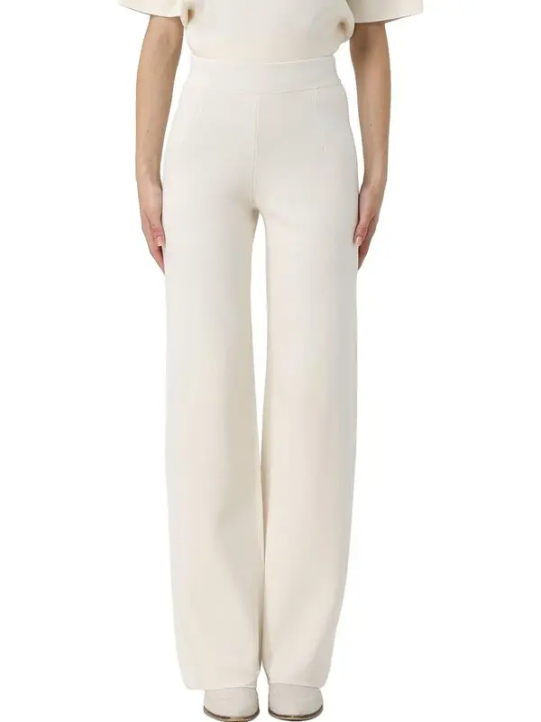 Max Mara Solid Trousers - White