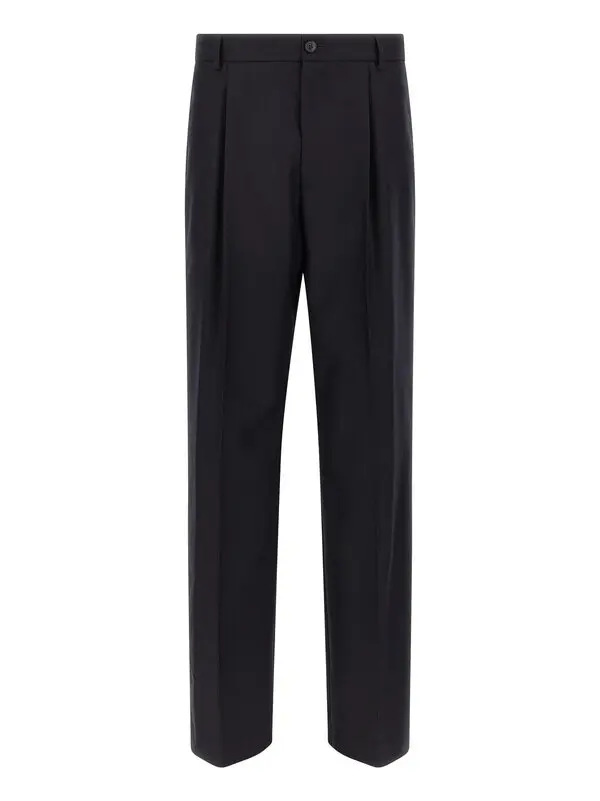 Dries Van Noten Penrud Wool Pants - Blue