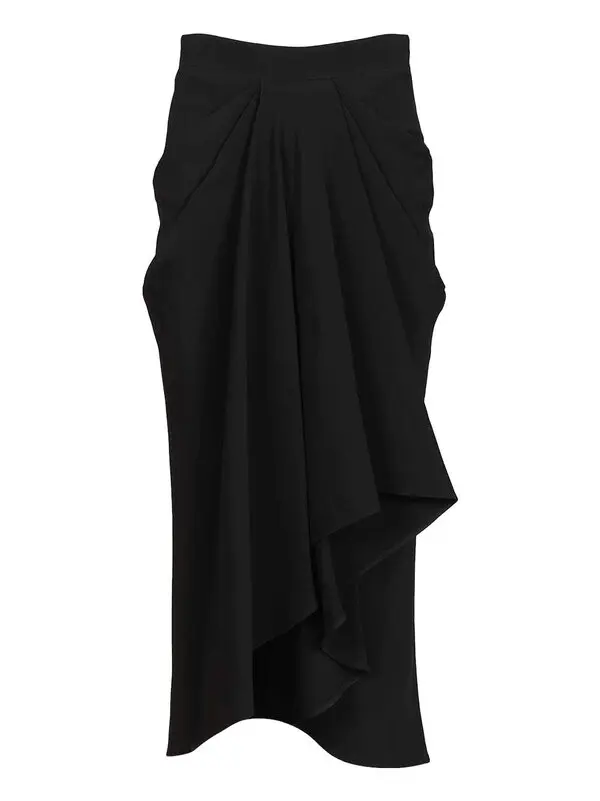 Givenchy Crêpe Cady Midi Skirt - Black