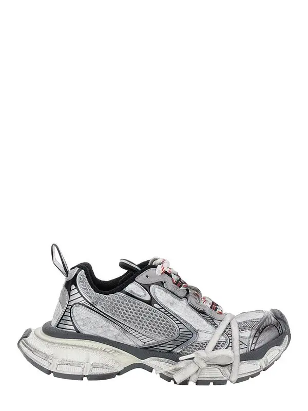 Balenciaga 3xl Tech Fabric Low Top Sneakers - Gray
