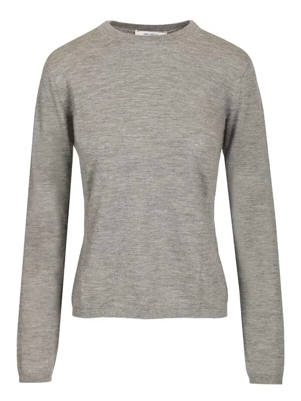 Max Mara Cashmere Crew Neck Sweater - Gray